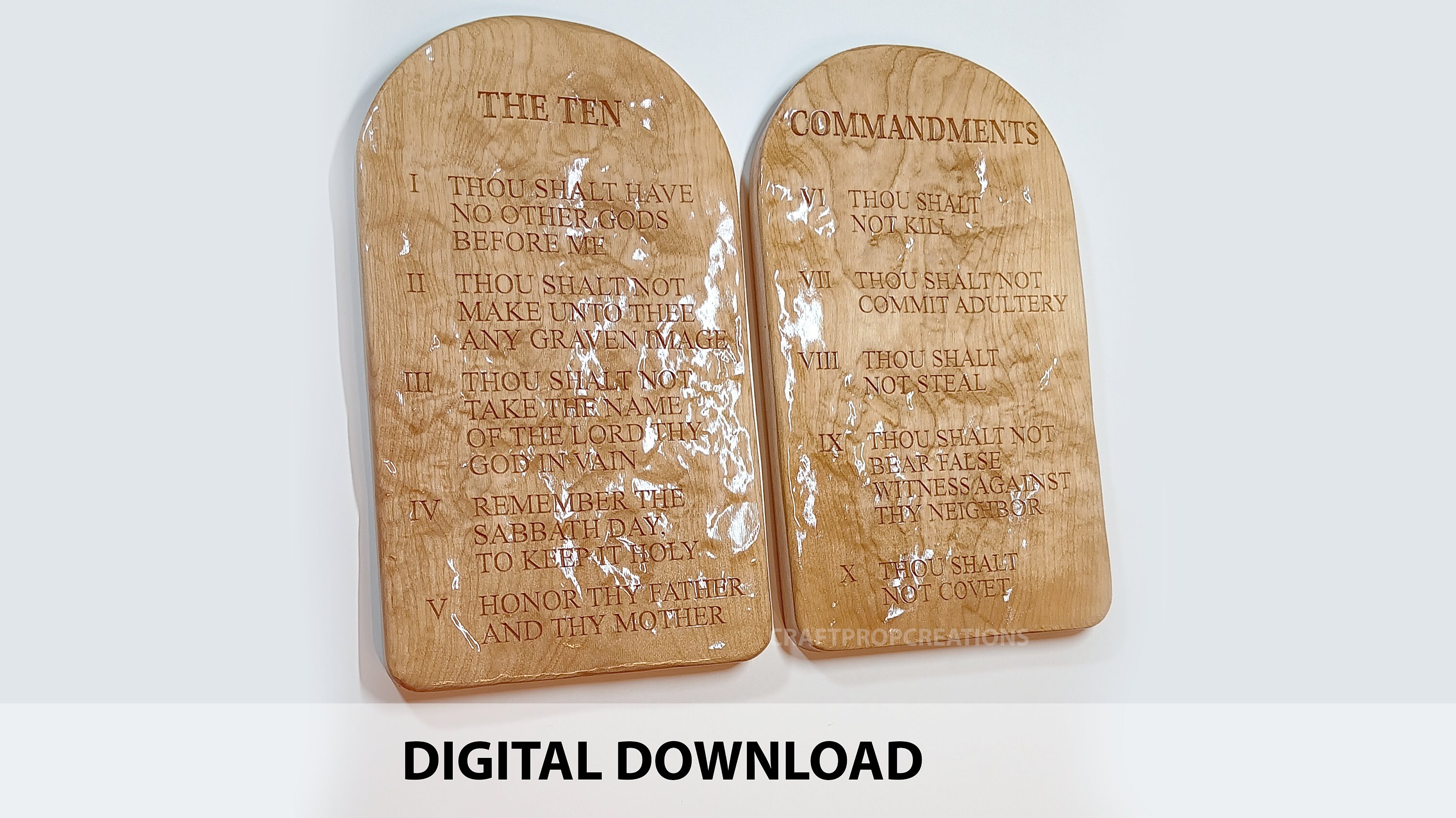 CNC Files the Ten Commandments, Religious Stone Tablets, Bible ...