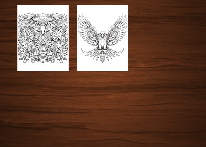 20 Printable Bald Eagle Patterns/coloring Book Pages Leather - Etsy