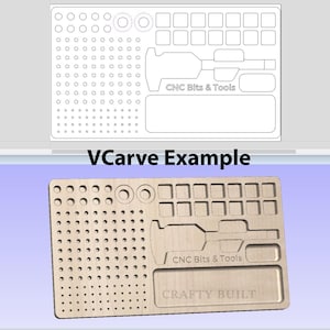 DIY Pattern Router Bits Tray Template CNC Files Tool Organizer Pattern ...