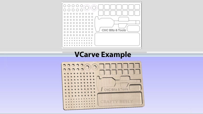 DIY Pattern Router Bits Tray Template CNC Files Tool Organizer Pattern ...