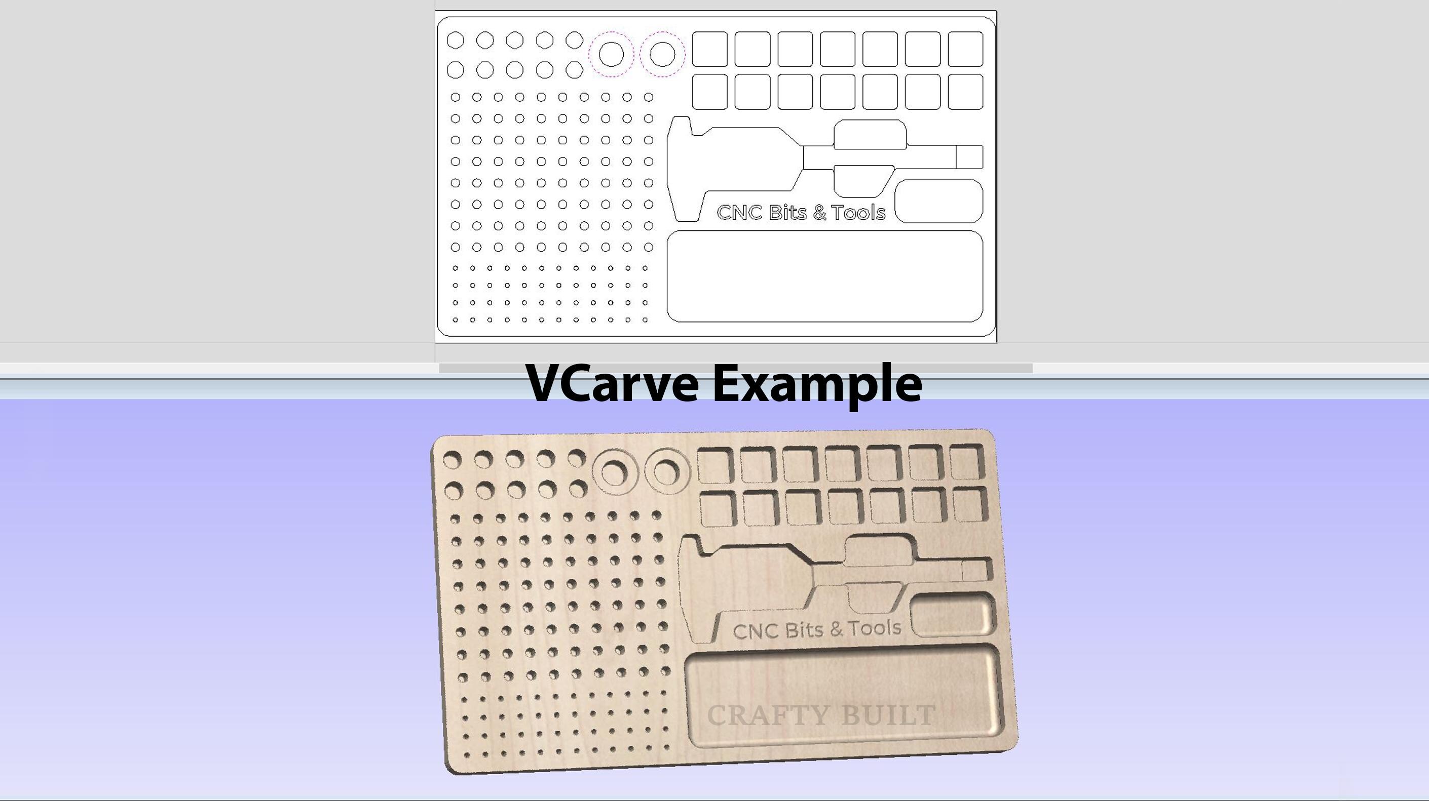 DIY Pattern Router Bits Tray Template CNC Files Tool Organizer Pattern ...