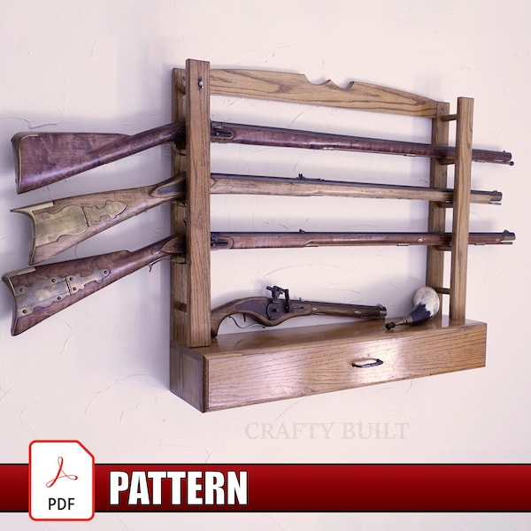 Wood Rifle Rack - Etsy