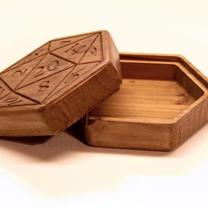 DIY Pattern D20 Dice Box Template CNC Files Jewelry Case Decorative Box ...