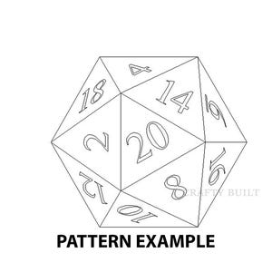 DIY Pattern D20 Dice Box Template CNC Files Jewelry Case Decorative Box ...