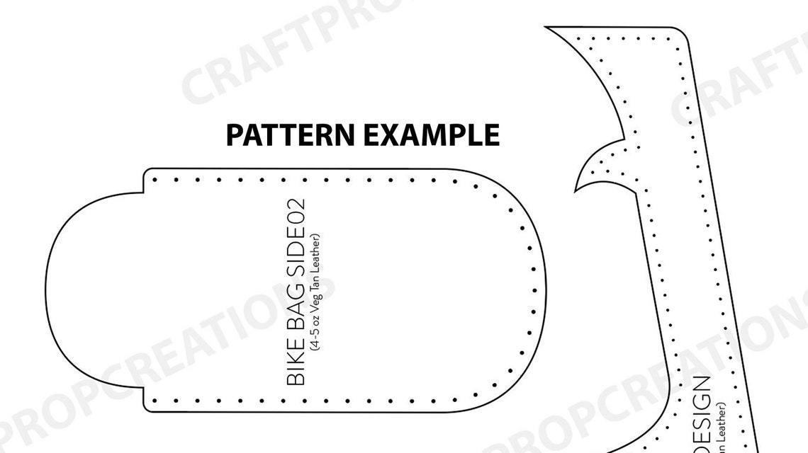 DIY Pattern Template Leather Bicycle Bag Pattern PDF - Etsy