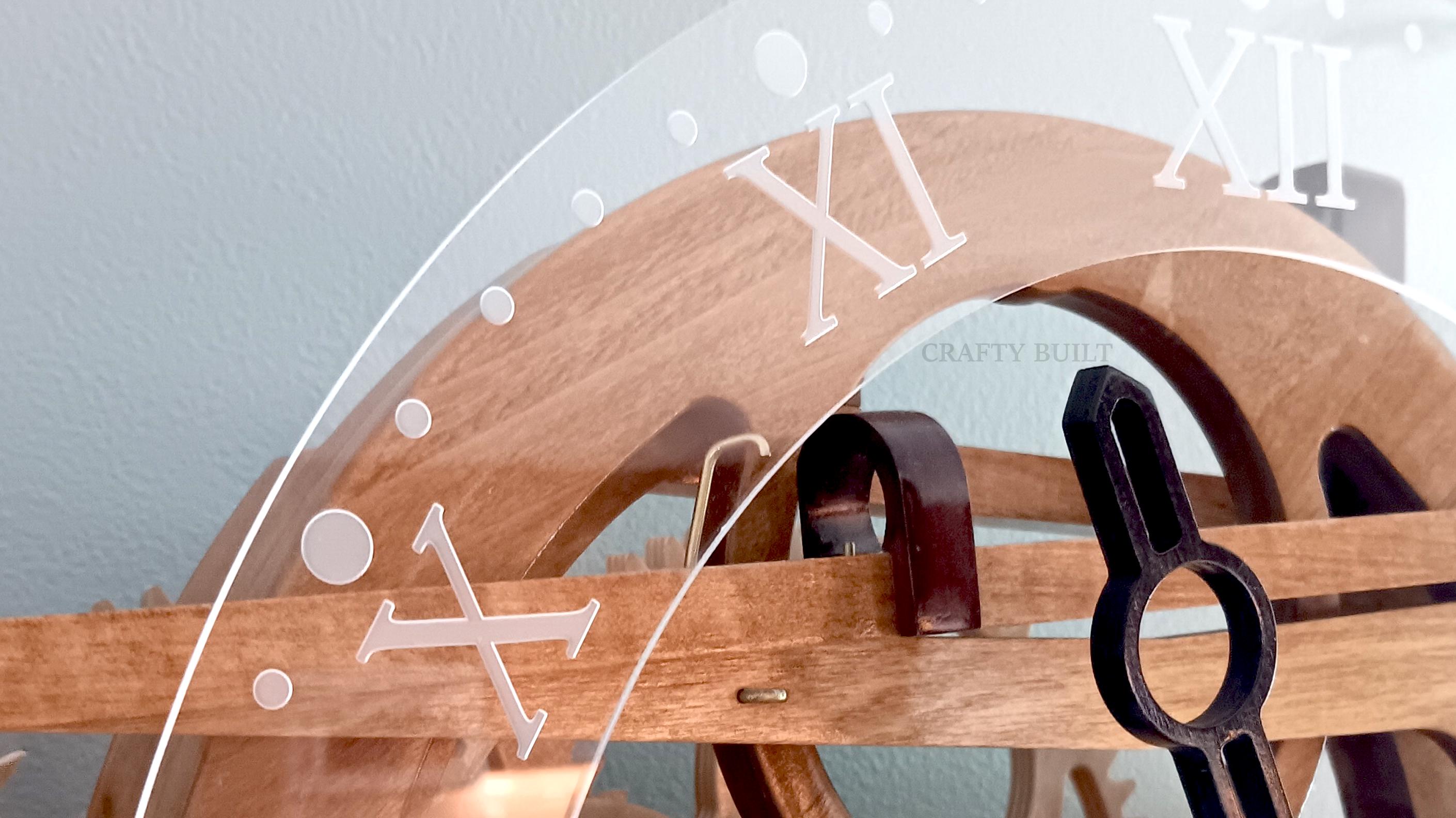 Clock Face ONLY DIY Pattern Acrylic CNC Template Clayton Boyer Custom ...