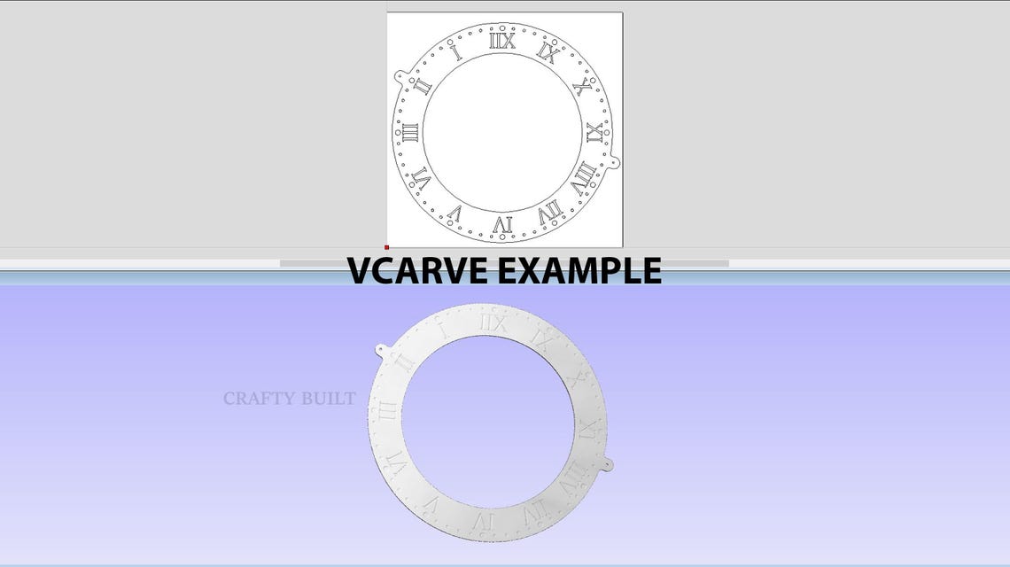 Clock Face ONLY DIY Pattern Acrylic CNC Template Clayton Boyer Custom ...