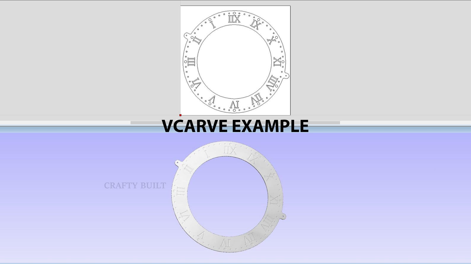 Clock Face ONLY DIY Pattern Acrylic CNC Template Clayton Boyer Custom ...