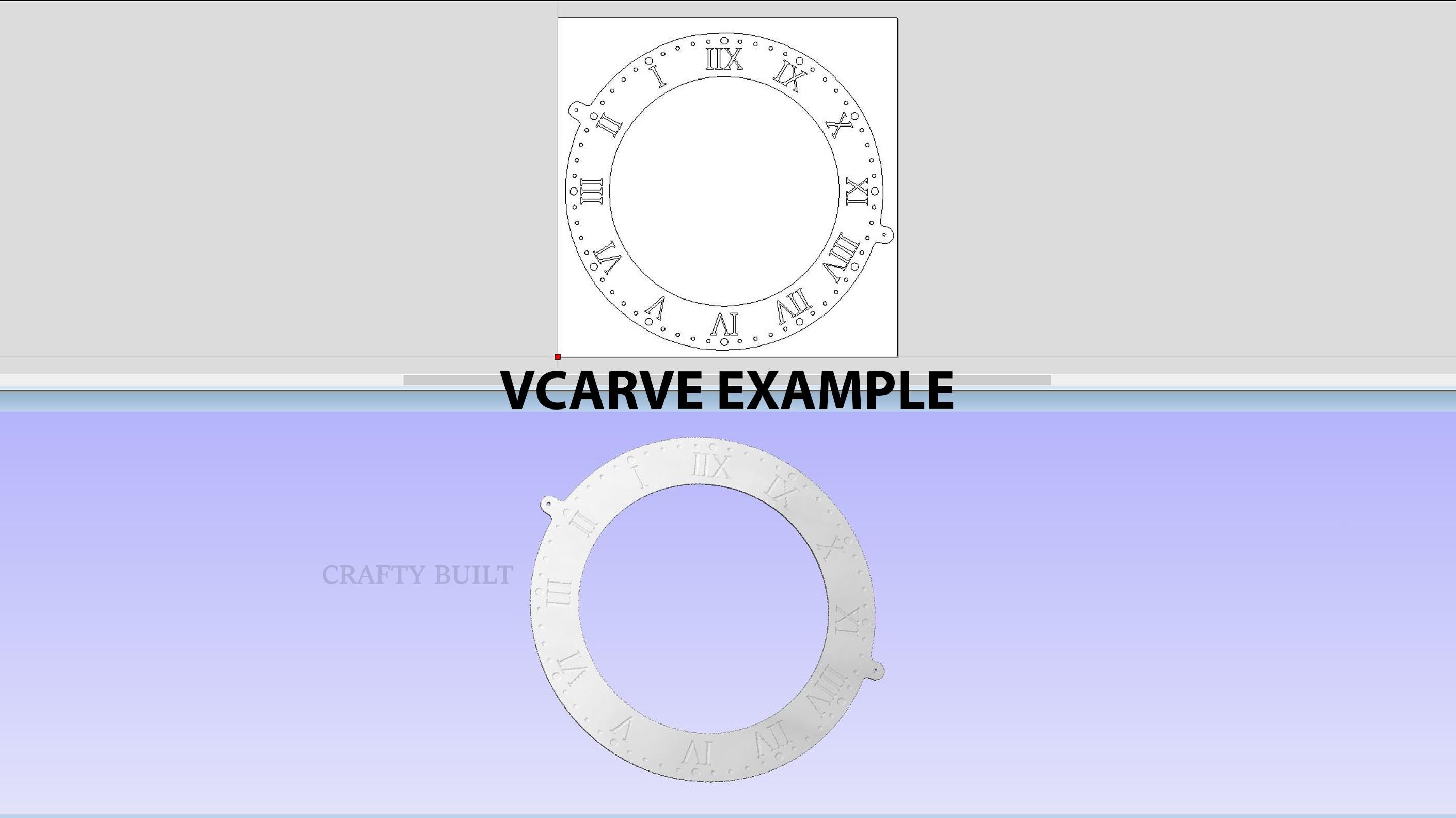 Clock Face ONLY DIY Pattern Acrylic CNC Template Clayton Boyer Custom ...