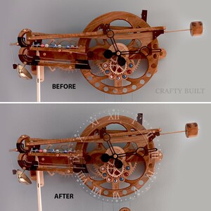 Clock Face ONLY DIY Pattern Acrylic CNC Template Clayton Boyer Custom ...