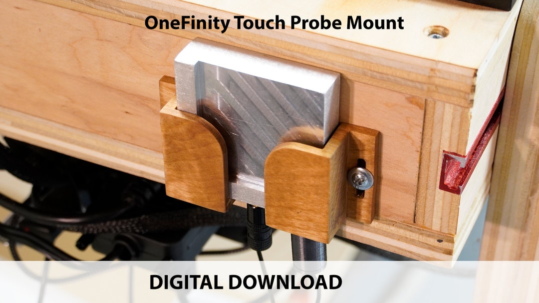 Diy Onefinity Touch Probe Mount Cnc Files Tool Organization Wooden Mount Holder Vcarve Aspire