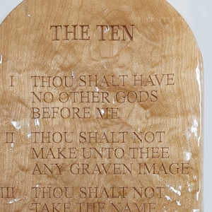 Christian Wall Art CNC Digital Files of the Ten Commandments Religious ...