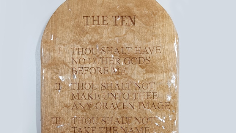 Christian Wall Art CNC Digital Files of the Ten Commandments Religious ...