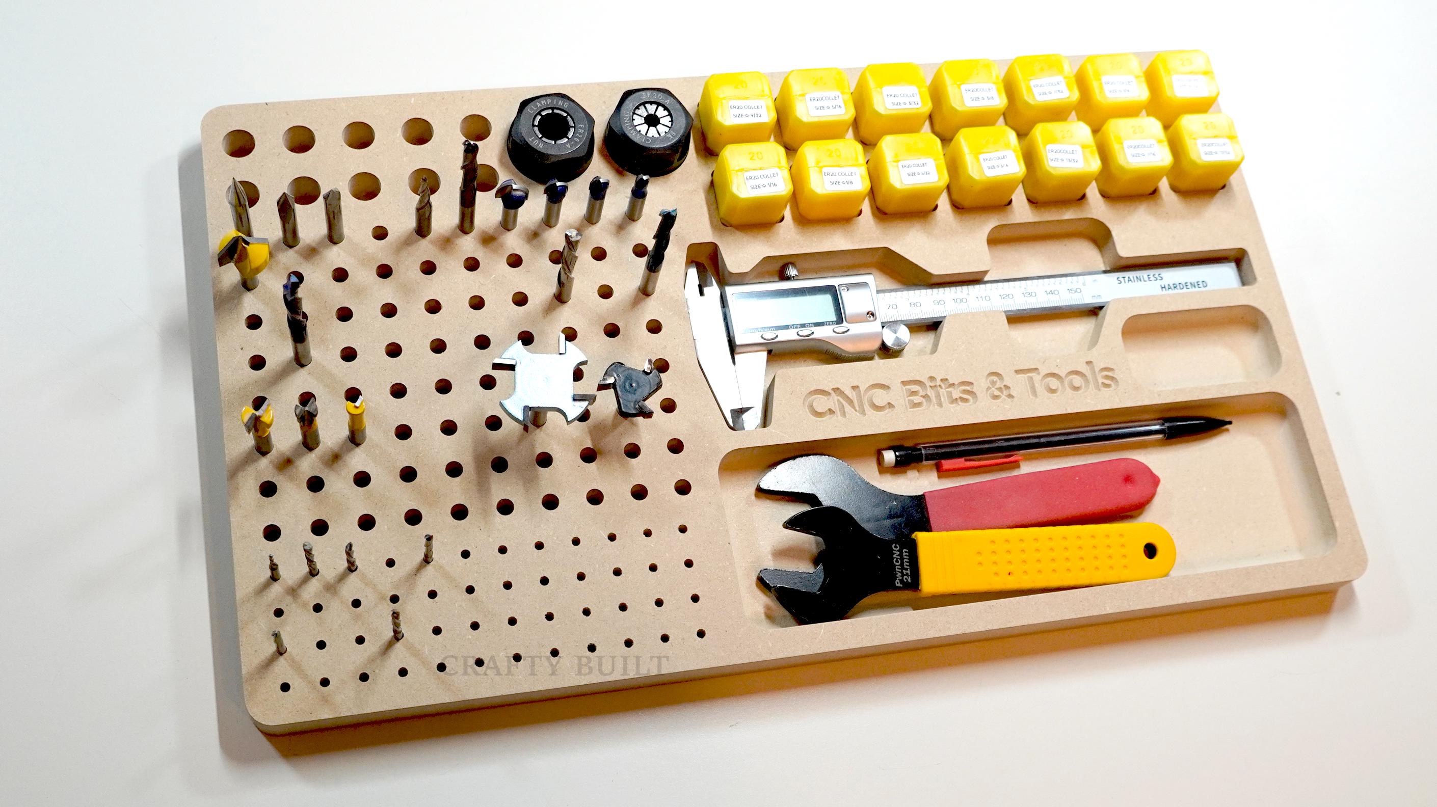 DIY Pattern Router Bits Tray Template CNC Files Tool Organizer Pattern ...