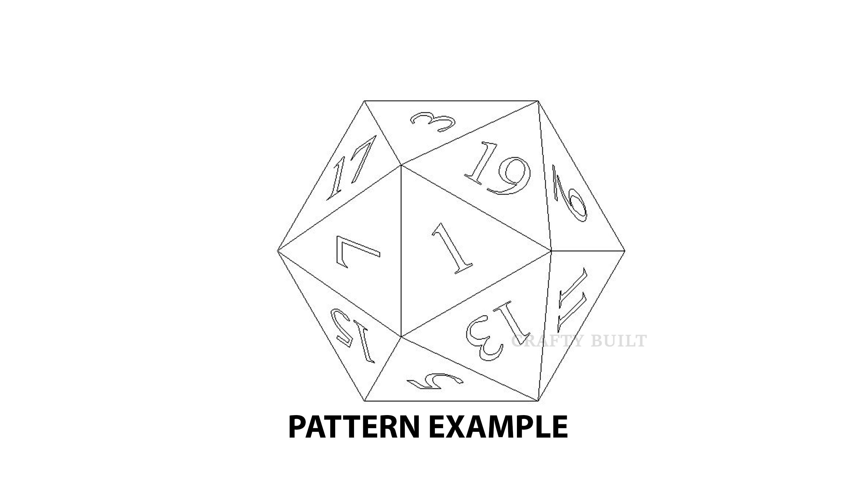 DIY Pattern D20 Dice Box Template CNC Files Jewelry Case Decorative Box ...