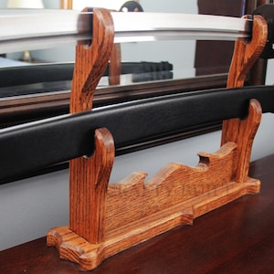 DIY Pattern Template Hand Cut and CNC Files Samurai Sword Holder PDF ...