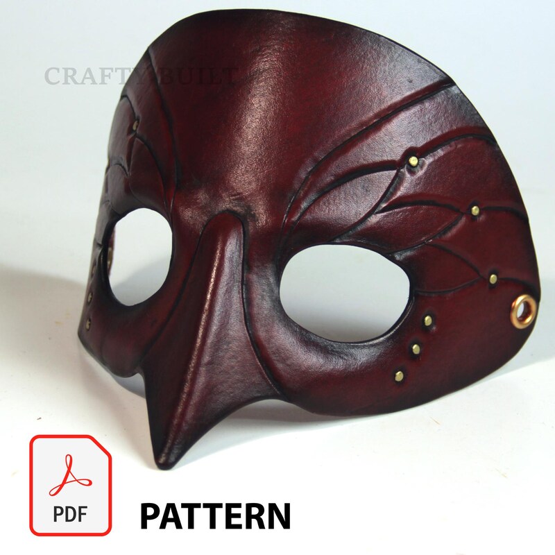 Leather Mask Pattern - Etsy