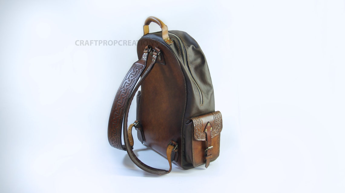 DIY Pattern Template Back Pack With Leather Carvings Pattern - Etsy