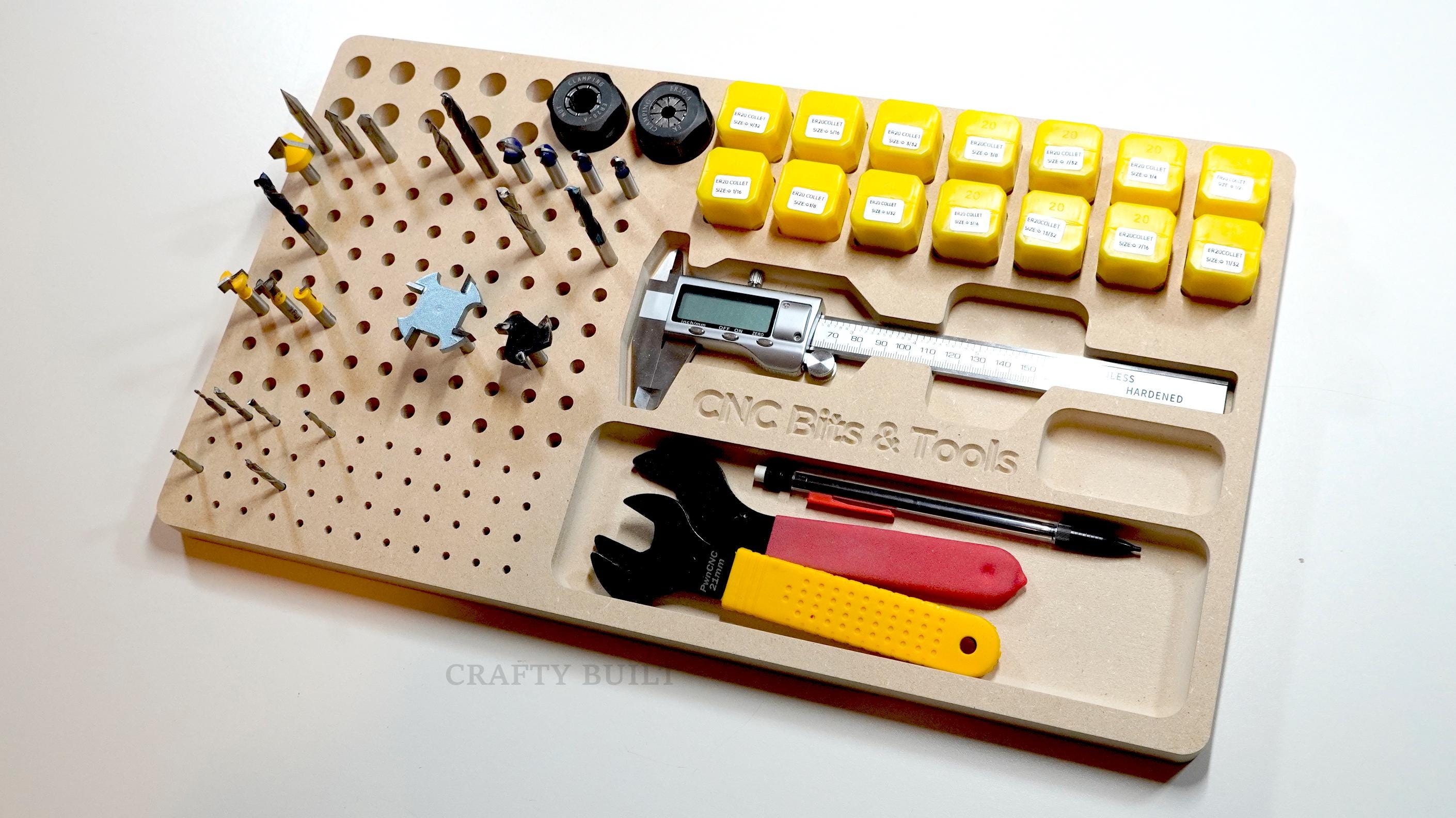 DIY Pattern Router Bits Tray Template CNC Files Tool Organizer Pattern ...