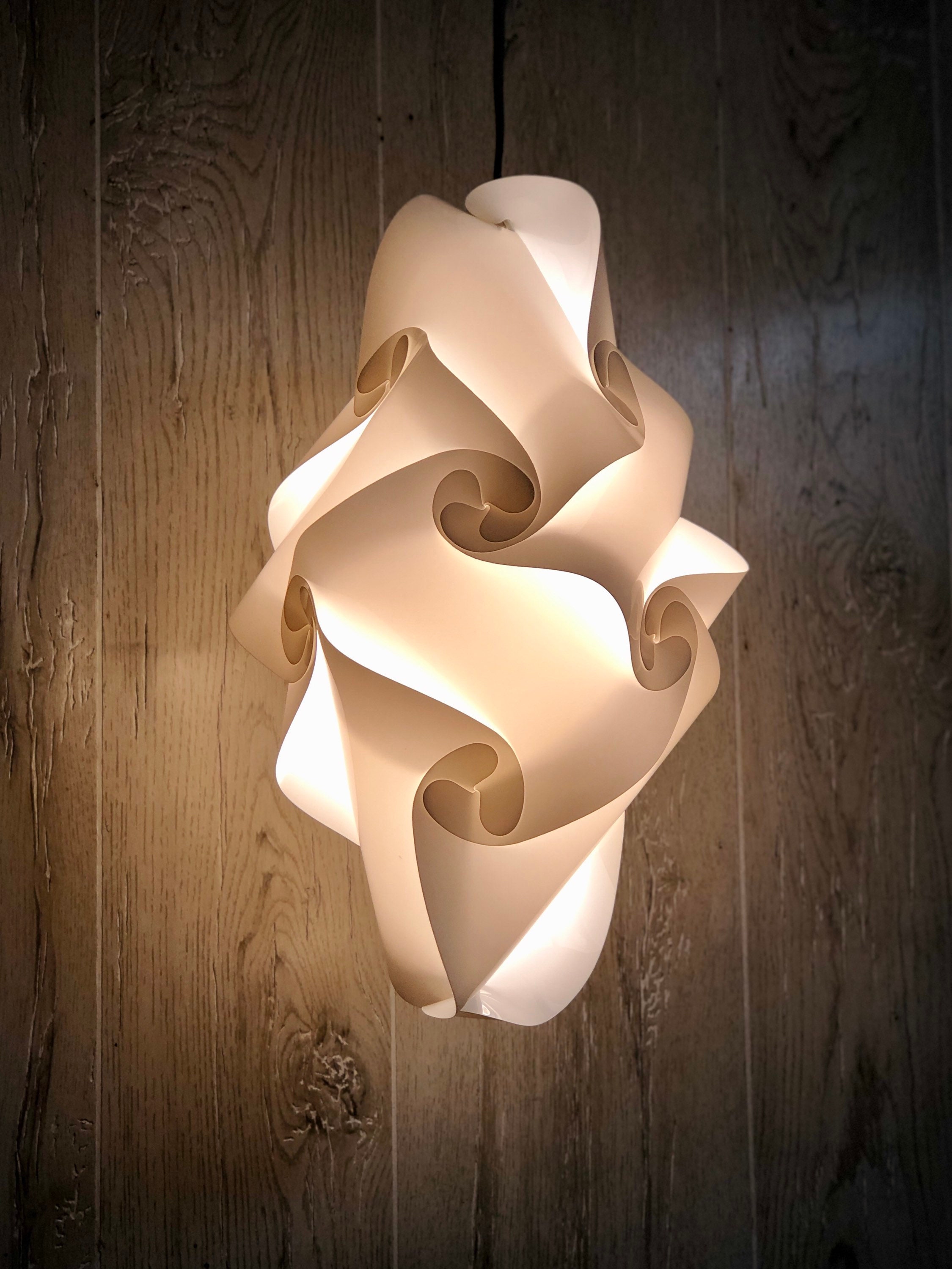 FULLY ASSEMBLED Jigsaw Puzzle Lamp shade Hanging Lantern | Etsy