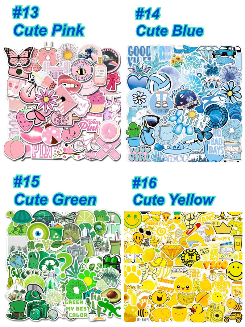 ALIEN VSCO Stickers Pack Random Stickers Waterproof - Etsy