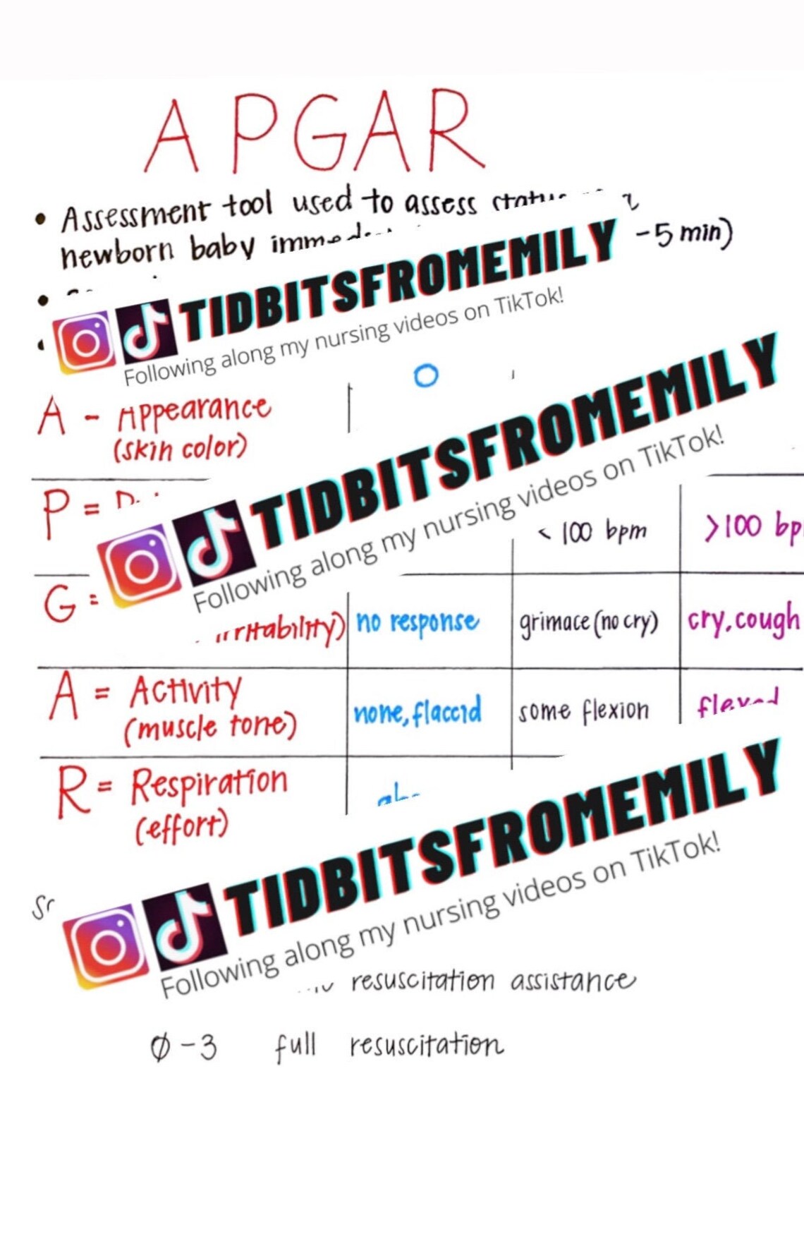 APGAR Nursing Review for NCLEX - Etsy