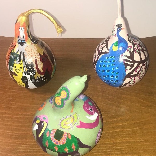 Hand Painted Gourd - Etsy