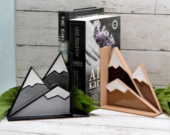 Mountain Bookends - Etsy