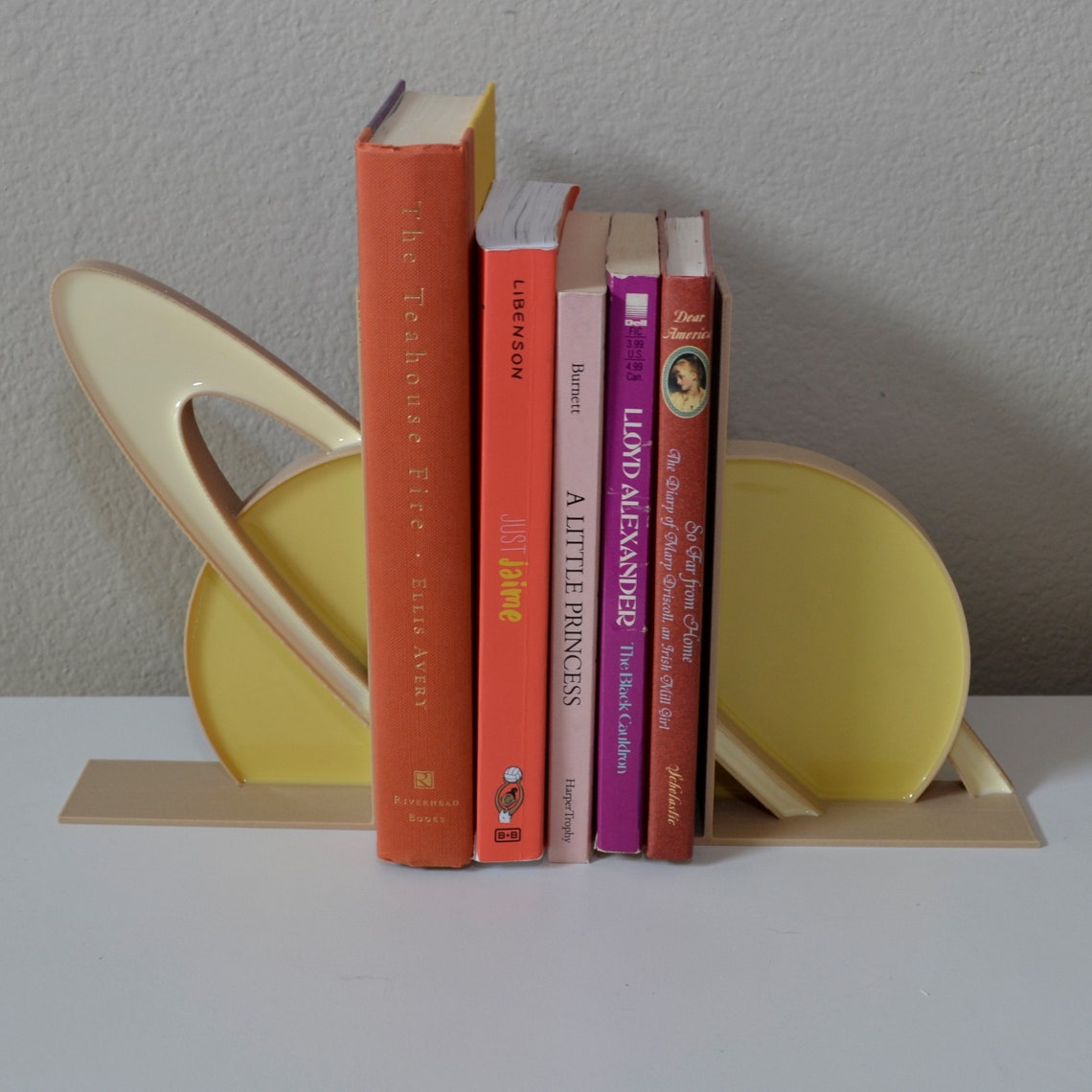Yellow Saturn Bookends Planet Library Astronomy Decor | Etsy