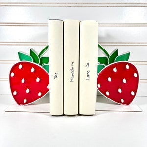 Handmade Strawberry Bookends: 3D Printed With Colorful Resin - Etsy