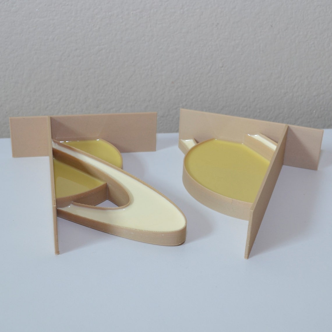 Yellow Saturn Bookends Planet Library Astronomy Decor | Etsy