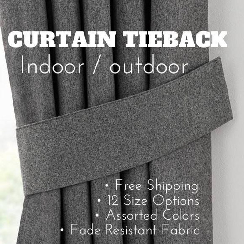 Wide Curtain Tie Backs - Etsy