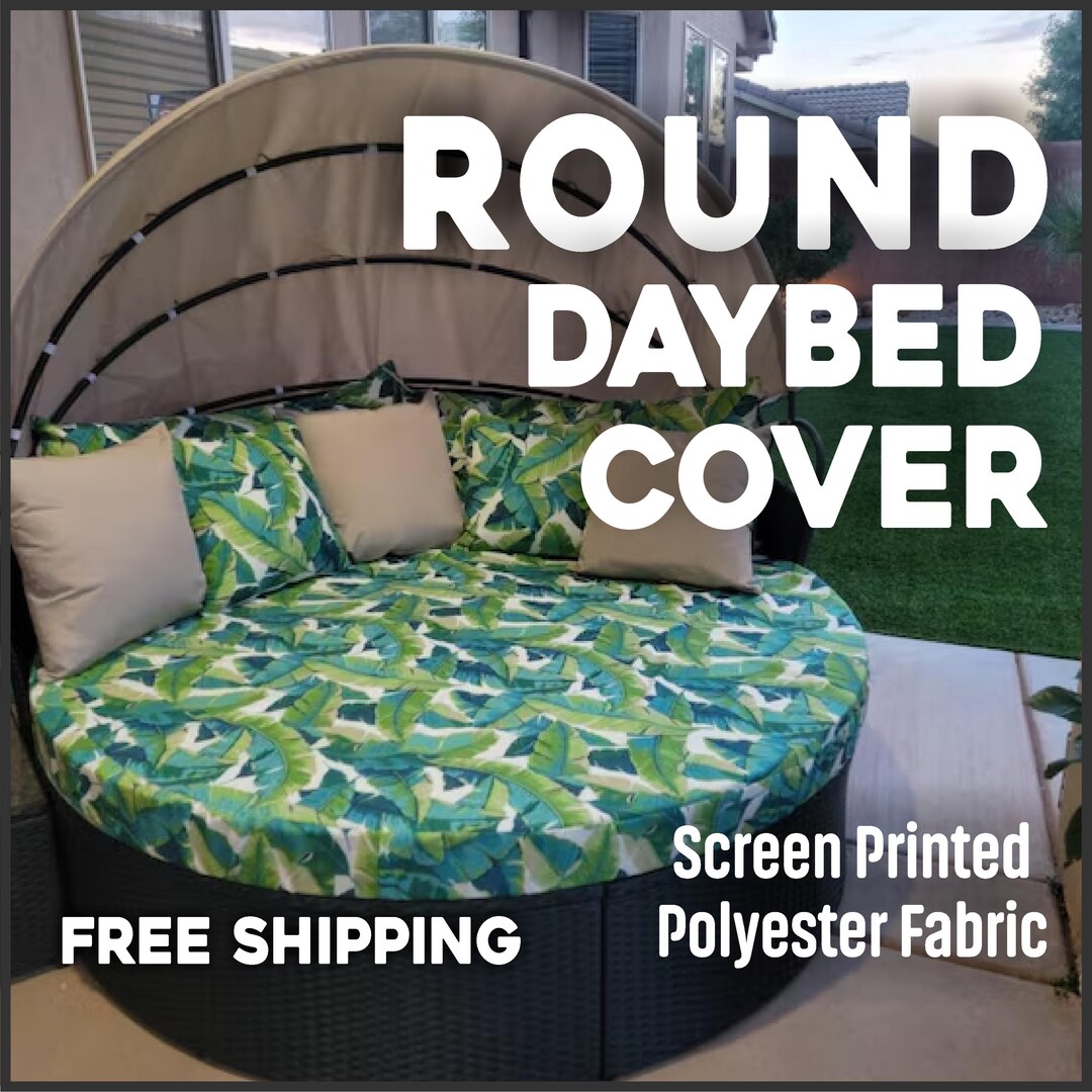 Custom Daybed Cover Set With 100% Screen Printed Polyester (zippered ...