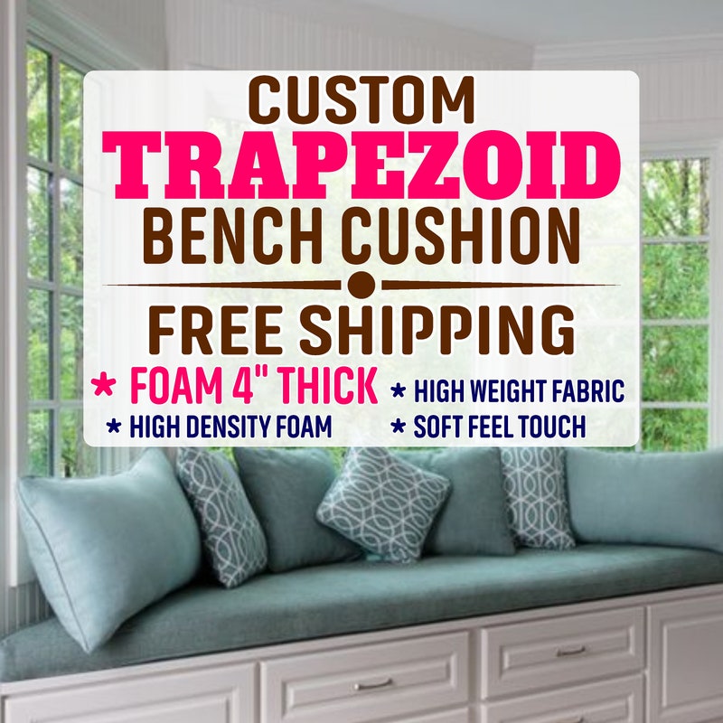 Trapezoid Window Seat Cushions