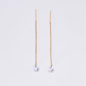 Illume Threaders 14k Gold Filled Crystal Threader Earrings - Etsy