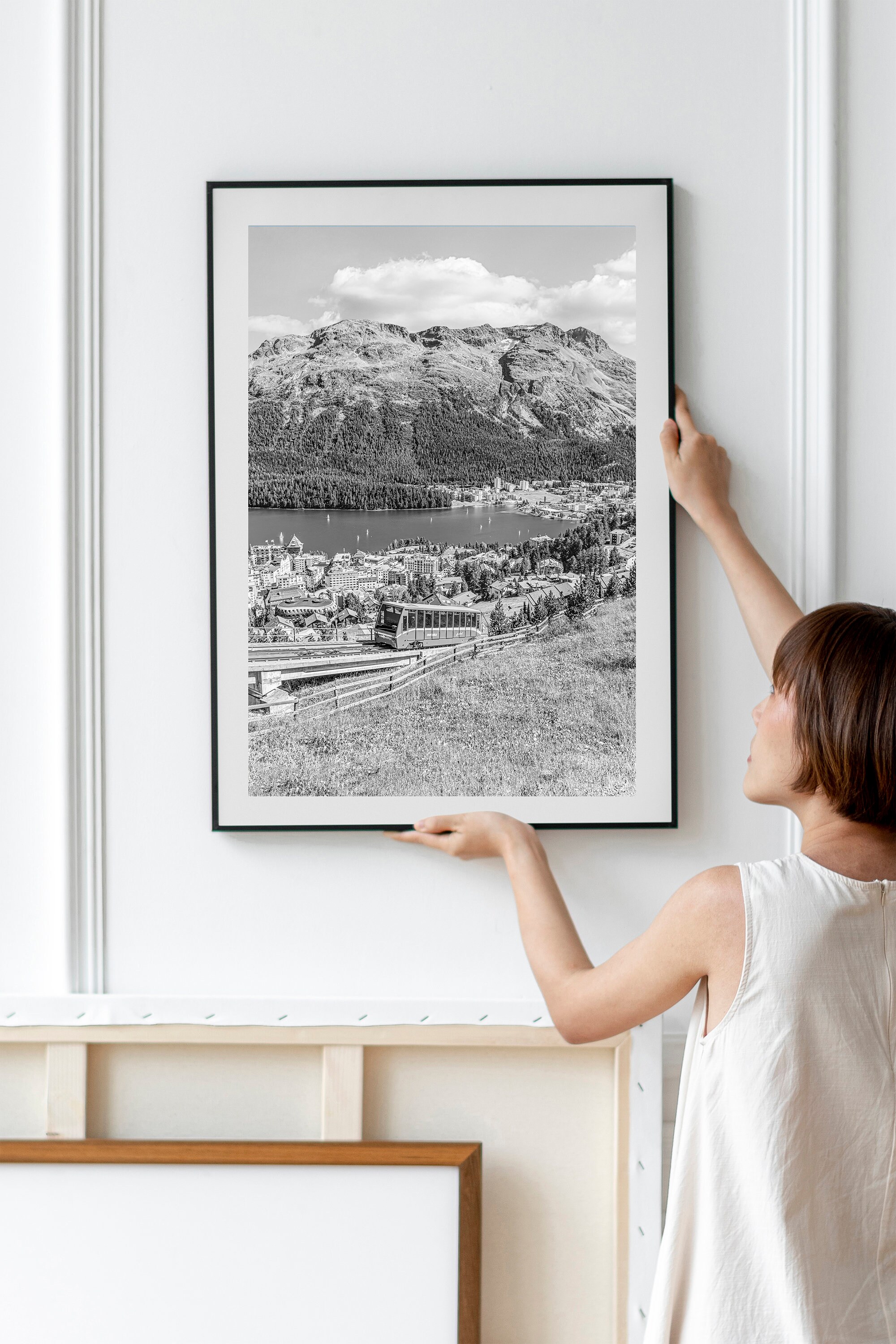 Chantarella Funicular St Moritz Photo Print Engadine - Etsy