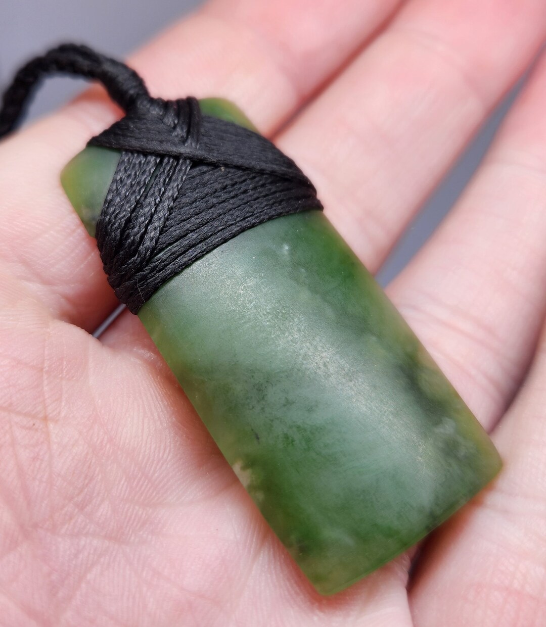 Apple Green Greenstone Adjustable Necklace - Etsy Australia