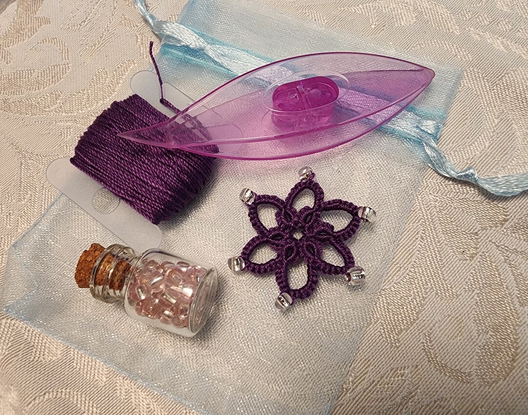 Simple Tatting Kit With Beads - Etsy