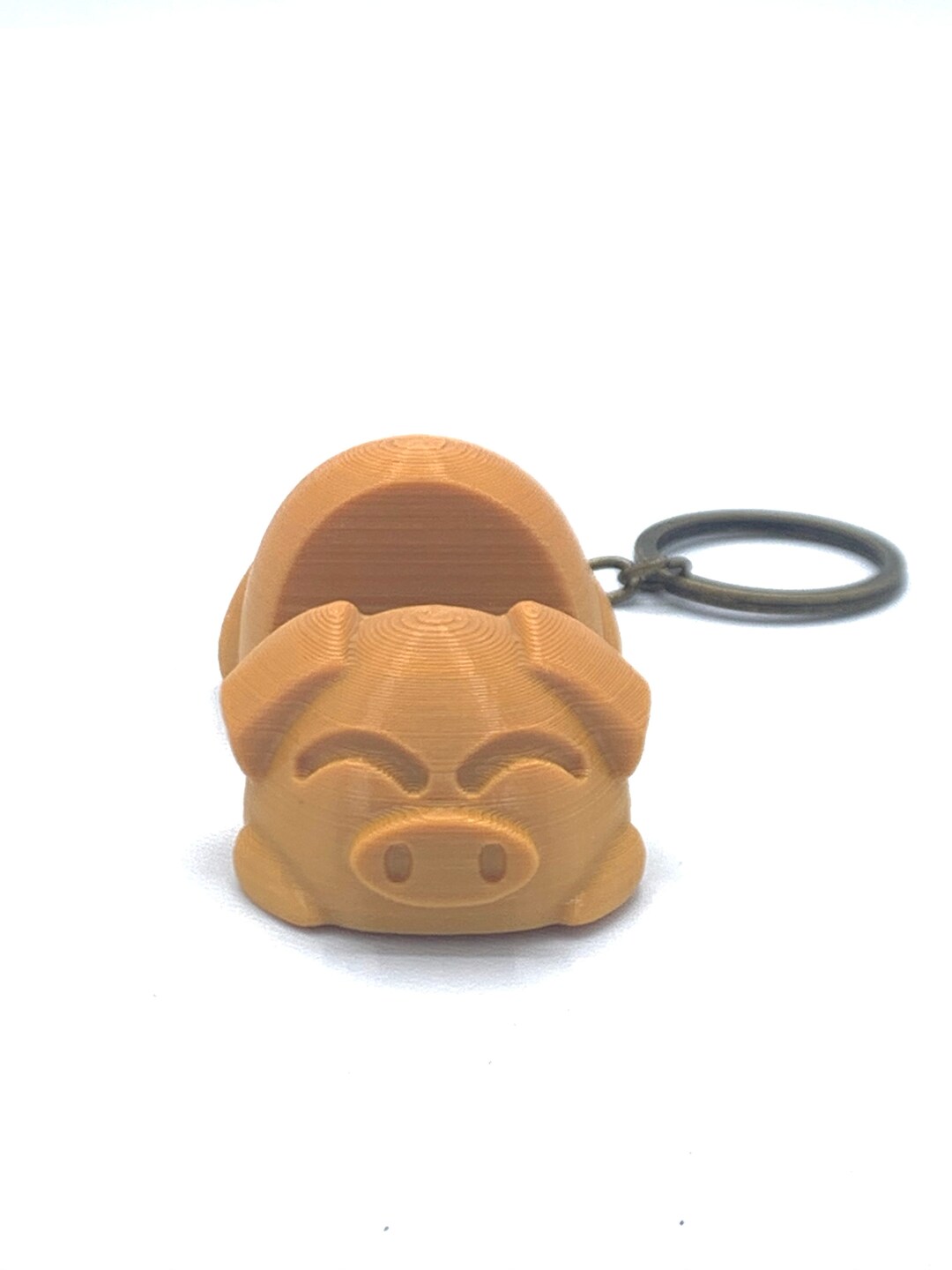 3D Printed Geometric Piggy Keychain Cell Phone Stand - Etsy