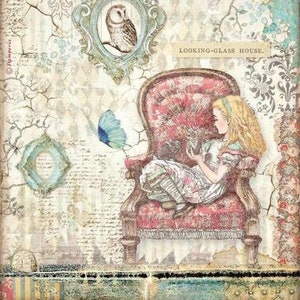 Alice in Wonderland A4 Rice Paper Stamperia Rice Paper - Etsy