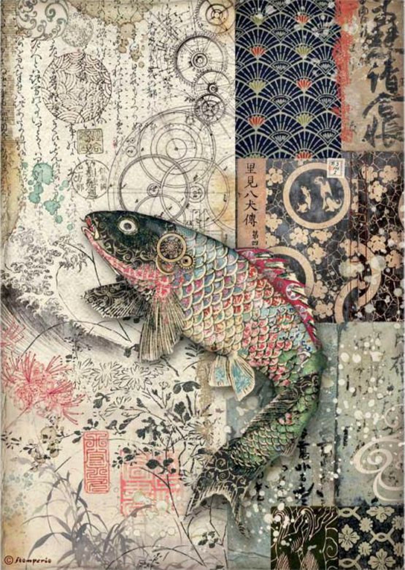 Animals A4 Rice Paper - Stamperia Rice Paper - Decoupage Rice Paper ...