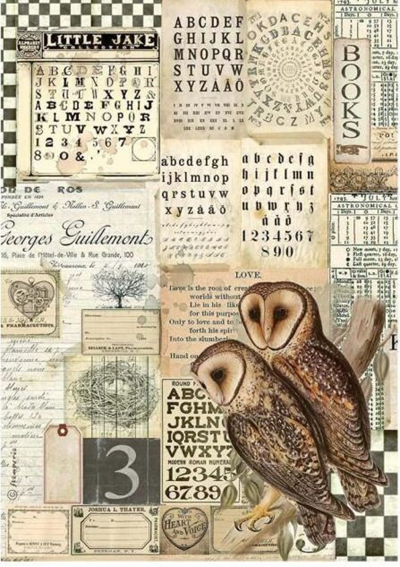 Alchemy & Cosmos A4 Rice Paper - Stamperia Rice Paper - Decoupage Rice ...