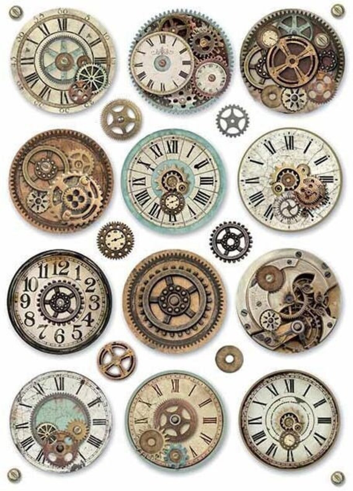 Steampunk A4 Rice Paper Fantastic Journey Rice Paper Stamperia Rice ...