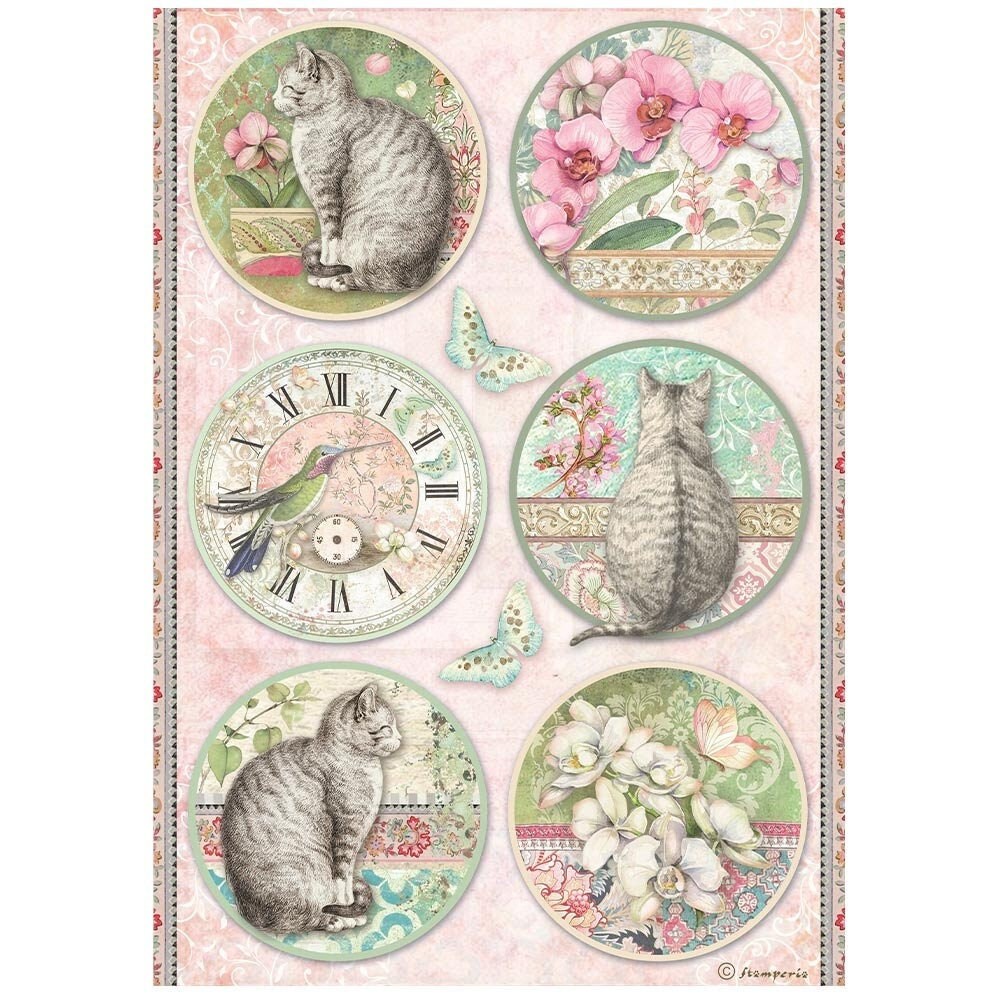 Animals A4 Rice Paper - Stamperia Rice Paper - Decoupage Rice Paper ...