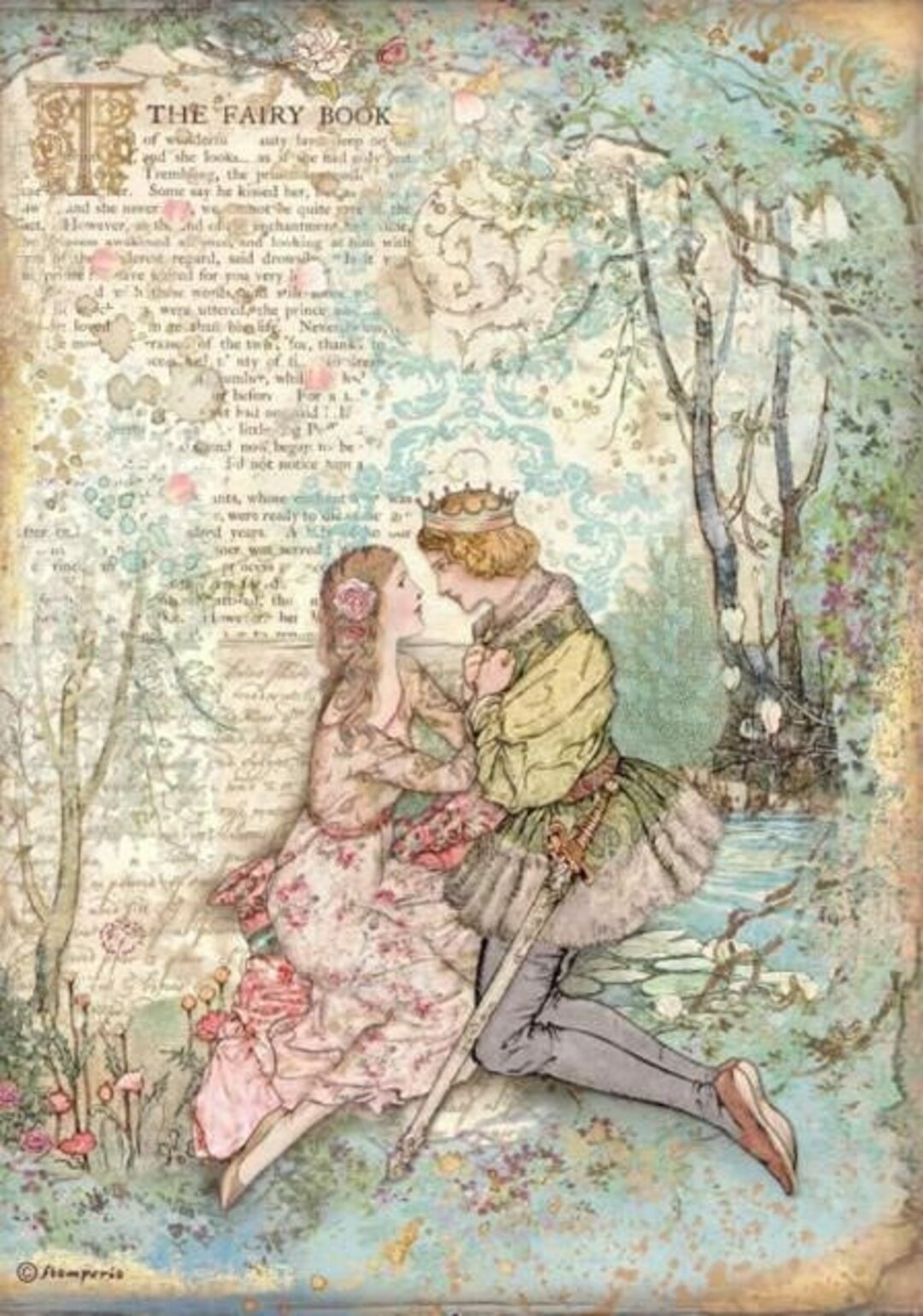Decoupage Rice Paper - Fairy Tales - Stamperia - A4 (297mm*210mm) - Etsy