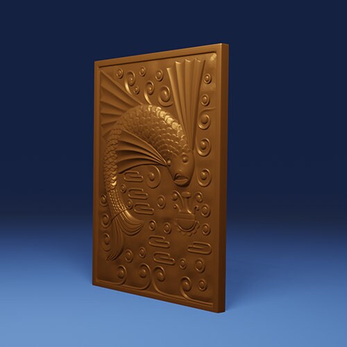 Fish Art, 3D STL Model, CNC Router Engraver, Artcam, Aspire, CNC Files ...