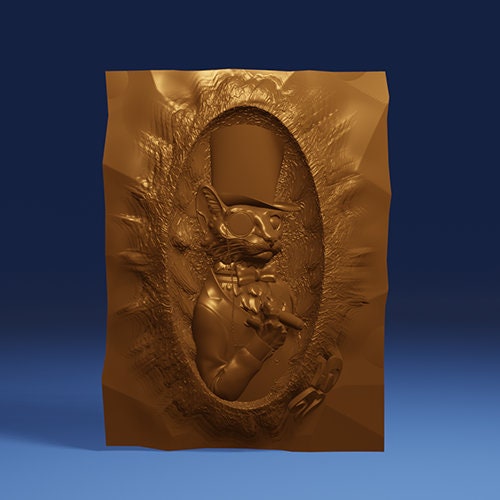 Cat Mafia, 3D STL Model, CNC Router Engraver, Artcam, Aspire, CNC Files ...