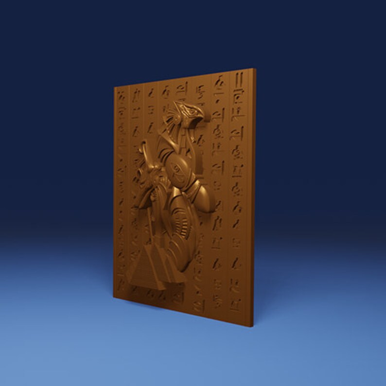 Egyptian Gods, 3D STL Model, CNC Router Engraver, Artcam, Aspire, CNC ...