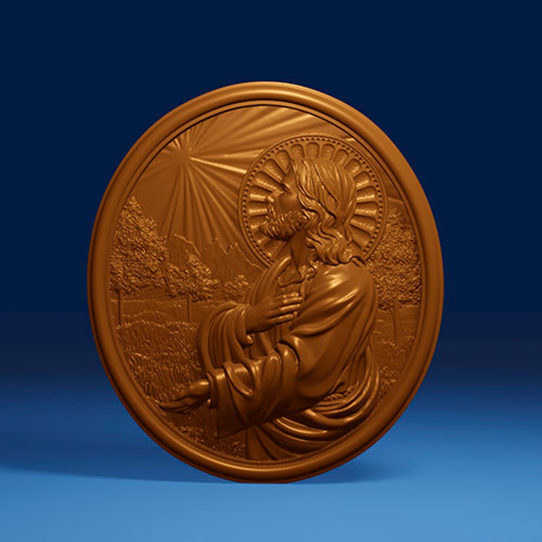 Jesus Prayer 3D STL Model: CNC Router Engraver Files (digital Download ...