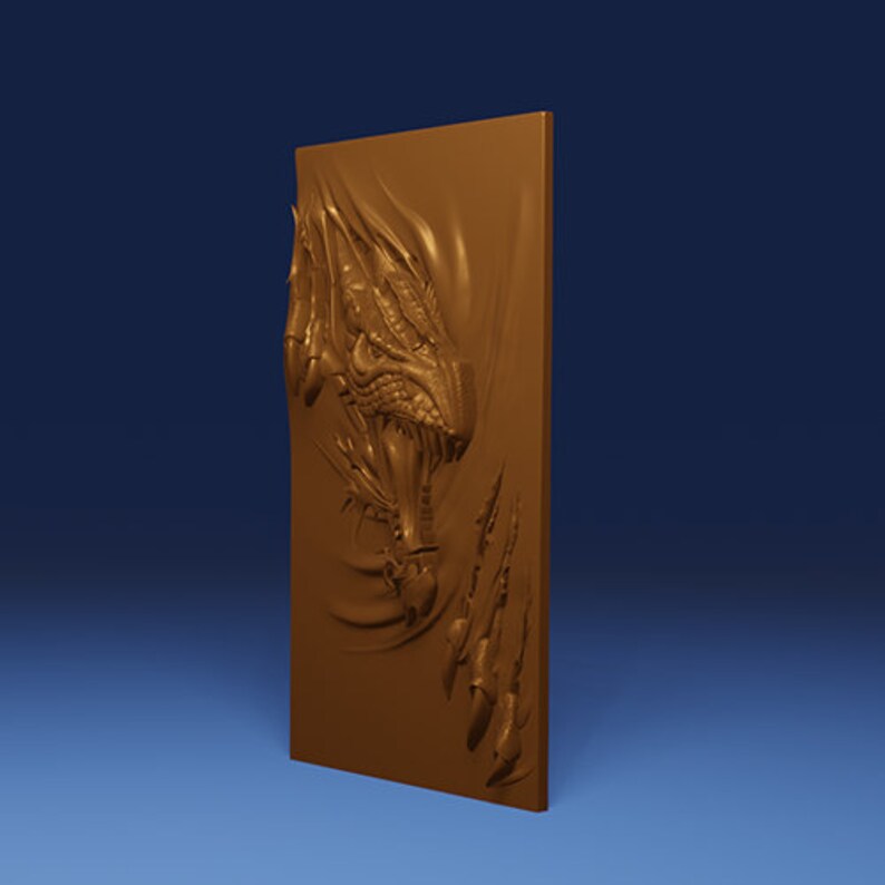 Dragon Wall Decor 3D STL Model for CNC (digital Download) - Etsy